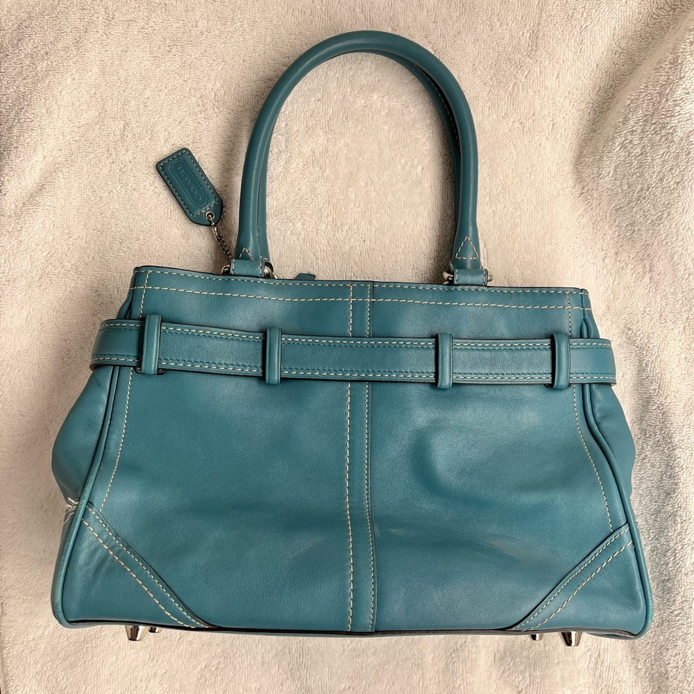 Coach Handbag - Turquoise Blue - Gem